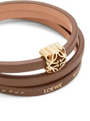 Loewe Anagram Leather Bracelet - Multicolor
