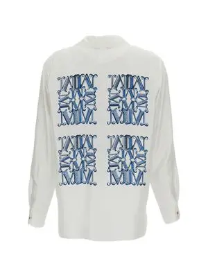 Max Mara Silk & Nylon Printed Shirt - Multicolor