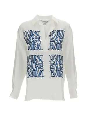 Max Mara MAX MARA Silk & Nylon Printed Shirt Multicolor