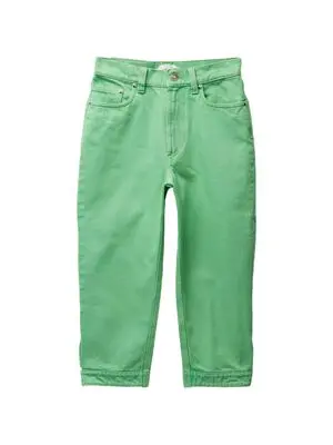 Versace Versace Capri Jeans In Cotton Denim Multicolor