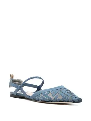 Fendi Ballet Flats With Ff Motif - Multicolor