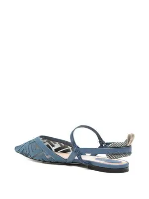 Fendi Ballet Flats With Ff Motif - Multicolor