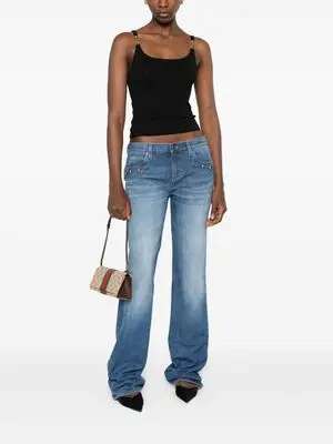 Gucci Horsebit Flared Leg Jeans - Multicolor