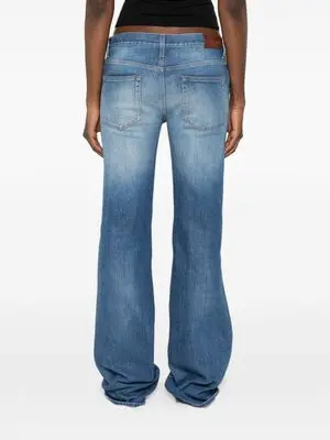 Gucci Horsebit Flared Leg Jeans - Multicolor