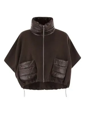 Herno Wool And Nylon Short Down Jacket - Multicolor