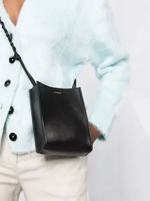 JIL SANDER Tangle Small Leather Crossbody Bag