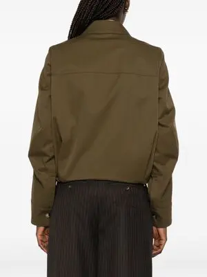 Loewe Cropped Cotton And Silk Blend Jacket - Multicolor