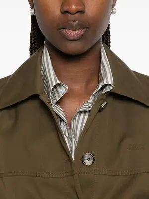 Loewe Cropped Cotton And Silk Blend Jacket - Multicolor