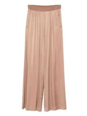 FORTE_FORTE Silk Satin Trousers - Multicolor