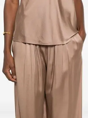 FORTE_FORTE Silk Satin Trousers - Multicolor