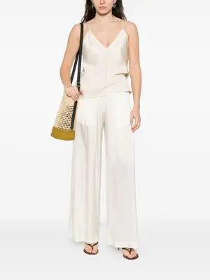 FORTE_FORTE Silk Satin Trousers - Multicolor