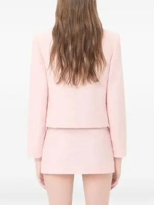 Valentino Garavani Pink Crinkle Texture Tweed Jacket - Multicolor