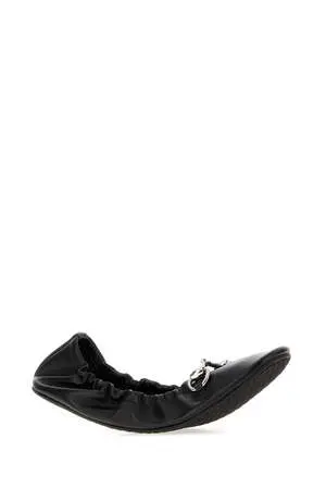 Gucci Prima Ballerinas In Calf Skin - Black