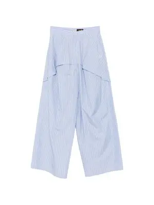 Loewe Cotton Wide-leg Trousers - Multicolor