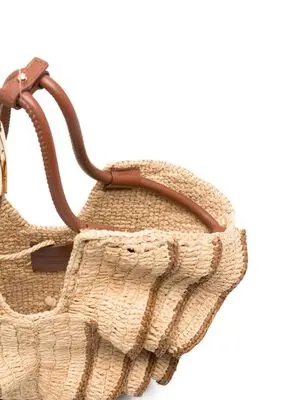 Zimmermann Raffia Tote With Gold-tone Hardware - Multicolor
