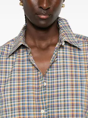 TOTEME Checked Cotton Shirt - Multicolor
