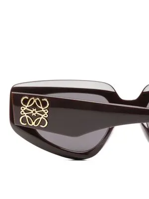 Loewe Butterfly Sunglasses With Gold-tone Anagram Plaque