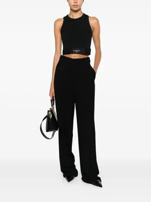 Givenchy Cropped Tank Top With Logo Waistband - Multicolor