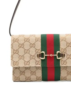 Gucci Horsebit Shoulder Bag Beige - Multicolor