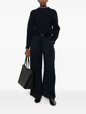 Brunello Cucinelli Ribbed Knit Sequined Crewneck Jumper