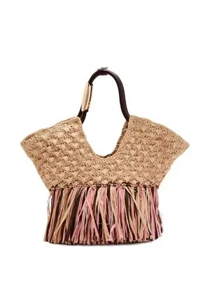 Zimmermann Goldentime Rafia Tote - Multicolor