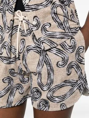 Loewe Cotton Blend Printed Shorts