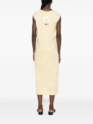TOTEME Cotton Long Dress With Knot Detail