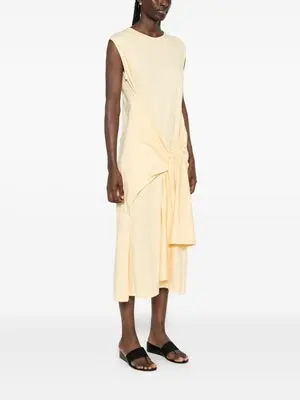TOTEME Cotton Long Dress With Knot Detail