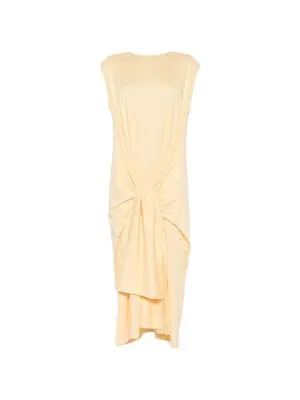 TOTEME Cotton Long Dress With Knot Detail - Multicolor