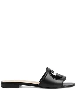 Gucci Leather Flat Sandals - Multicolor