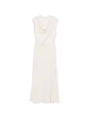 Brunello Cucinelli Silk Blend Midi Dress - Multicolor