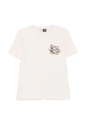 Embroidered Floral Print T-shirts