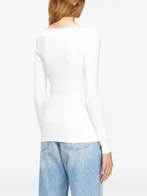 DIESEL® Ribbed Logo Cotton Top - Multicolor