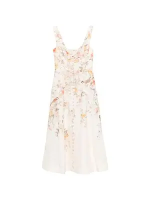 Zimmermann Luna Linen Picnic Dress - Multicolor