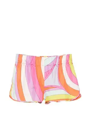 Emilio Pucci Printed Silk Iride Shorts