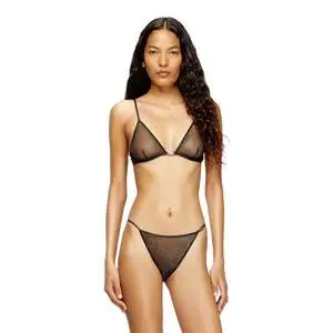 DIESEL® Triangle Nylon Bra - Black