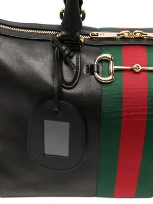 Gucci Large Shoulder Bag With Web Stripe Detail