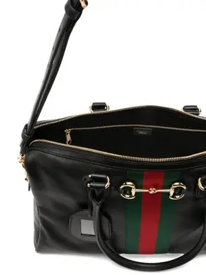 Gucci Large Shoulder Bag With Web Stripe Detail