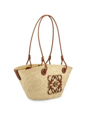 Loewe Anagram Raffia Small Tote