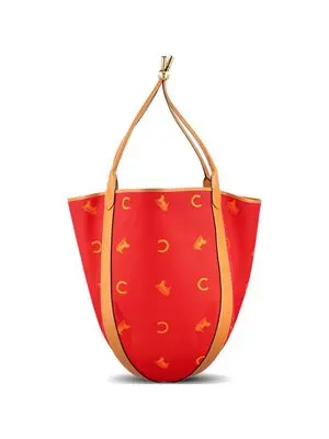 CELINE CELINE Drop Large Jacquard Bucket Bag
