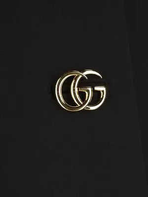 Gucci Wool Mini Skirt With Interlocking G Detail