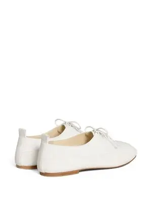 Celine Lace-up Leather Ballet Sneakers