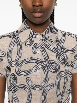 Loewe Cotton Blend Printed Shirt - Multicolor