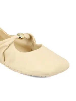Loewe Pebble Leather Ballerinas With Knot Detailing - Multicolor