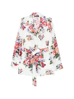 Dolce & Gabbana Flower Print Silk Shirt - Multicolor