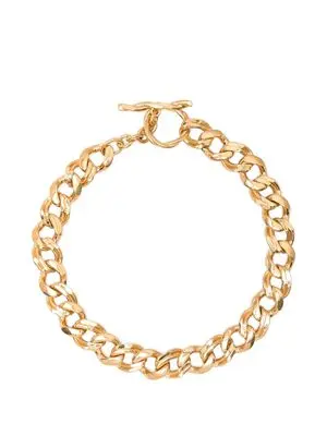 Saint Laurent Gold Chain Necklace - Multicolor