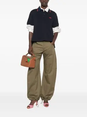 Loewe Anagram Embroidered Cotton Polo Shirt - Multicolor