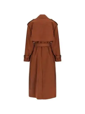 Saint Laurent Cotton And Silk Trench Coat - Multicolor