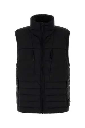 Stone Island Stretch Nylon Sleeveless Down Jacket - Black