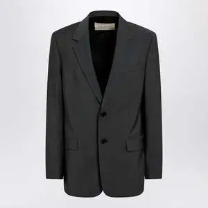 Valentino Garavani Single-breasted Wool And Mohair Jacket - Black